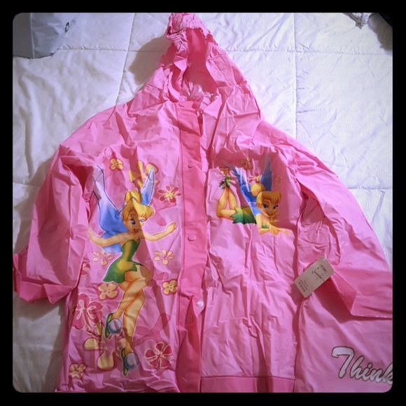 thinkball | Jackets & Coats | Tinker Bell Rain Coat Size L | Poshmark